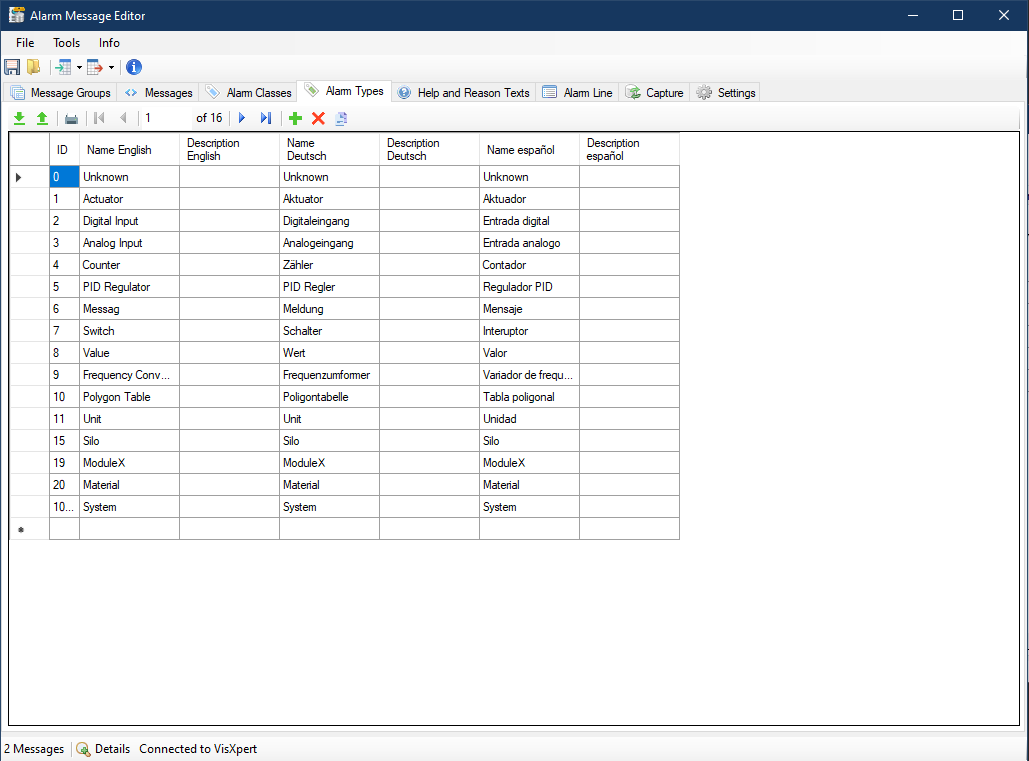 Configuración de Mensajes – MLogics Documentation