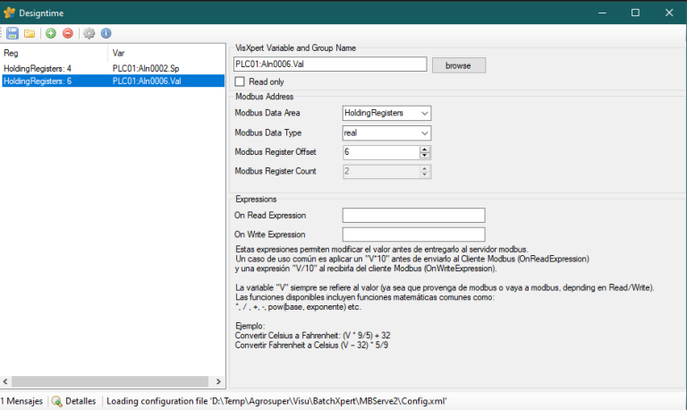 Modbus Server Configuration – MLogics Documentation