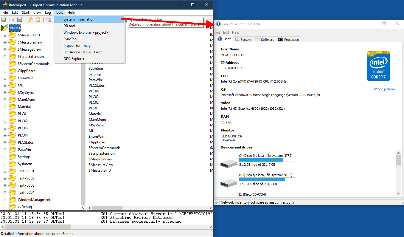 System diagnostics – MLogics Documentation