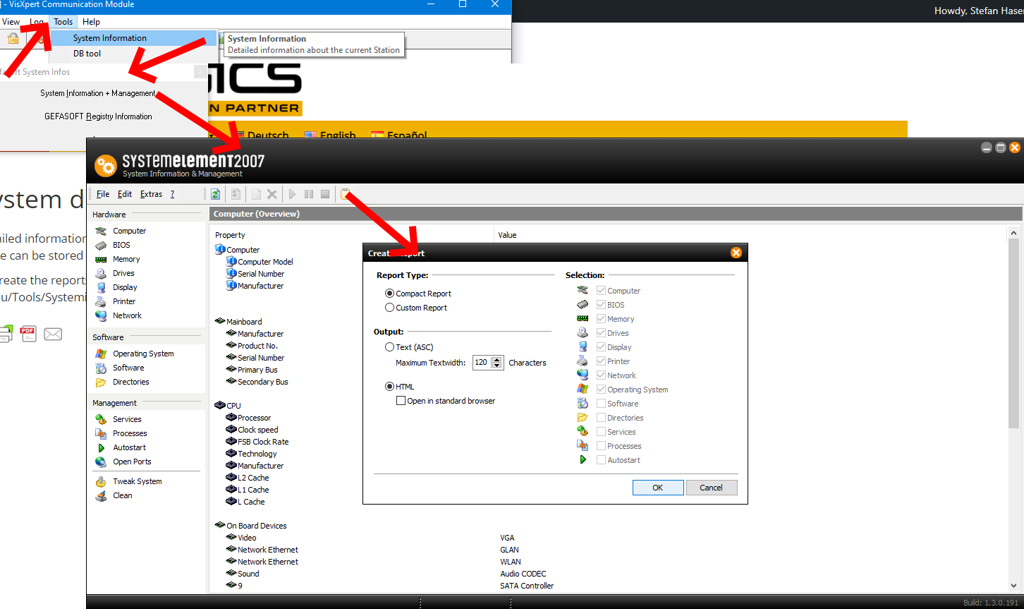 System diagnostics with system elements – MLogics Documentation