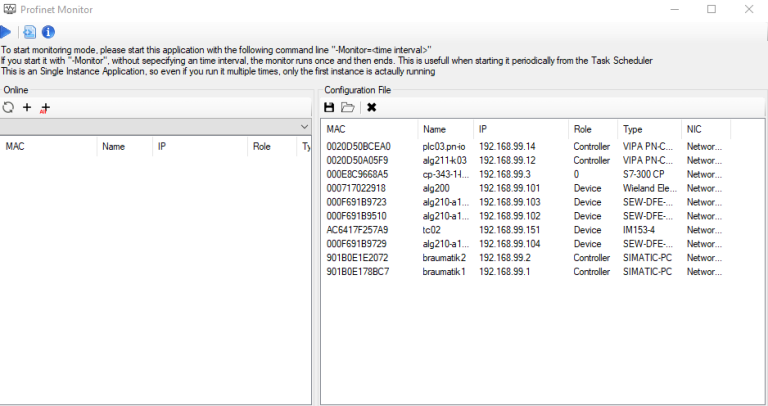 Profinet Monitor – MLogics Documentation